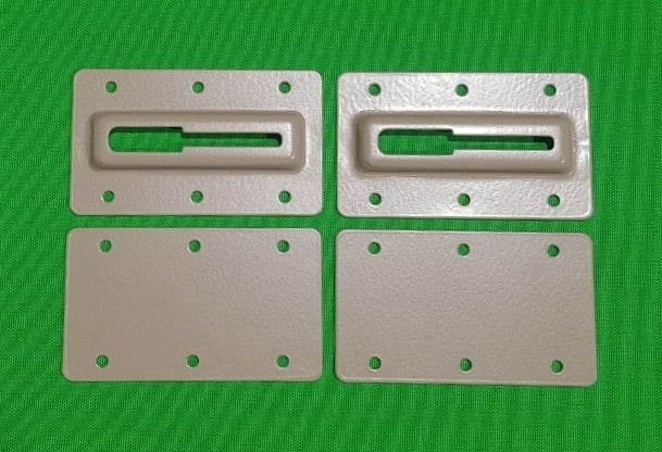 Steel Keyhole Mounting Plates Powder coated to suit Jayco Hockey sticks ...