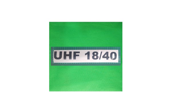 Vinyl cut sticker UHF 18/40 #0001